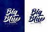 Big Blue Type Trio (35616) | Handwritten | Font Bundles