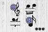 Music Note Monogram SVG, Music SVG, DXF, PNG Cut Files (190498) | Cut ...