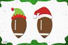 Football with santa and elf hats SVG, cut files for craftter (151380 ...