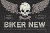 Biker Remastered font + graphics (1288) | Regular | Font Bundles