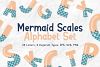 Mermaid Scales Alphabet Set
