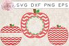 Apple Monogram Frame Bundle of 6 SVG PNG EPS DXF Cutting Files