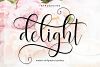 Delight Script | 4 Font (21468) | Calligraphy | Font Bundles