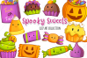 Spooky Sweets Clip Art Collection (146239) | Illustrations | Design Bundles