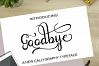 Goodbye (52344) | Calligraphy | Font Bundles