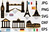 Black Europe - Clip art / Cutting Files 210c