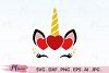 Valentine Unicorn svg