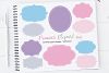 Pastel Digital Frames, Frames Clipart, Digital Labels Clipart