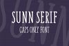 SUNN Serif Caps Only Font (13790) | Regular | Font Bundles