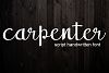 carpenter handwritten script font (157232) | Handwritten | Font Bundles
