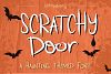 Scratchy Door Halloween Font
