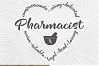 Pharmacist svg with heart, a pharmacy svg / dxf for crafters (521121 ...
