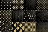 12 Gold Glitter Star Digital Papers