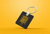 Square Keychain Mockup