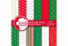 Traditional Christmas digital paper, Holly Jolly Papers, Holiday ...