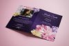 Floral Funeral Program Template