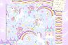 RAINBOW UNICORN digital paper pack