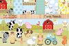 Farm Animals Clipart and Digital Papers