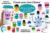 Create your own LLama, DIY Llama Funny Faces clipart, graphics ...