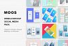 Moos - Mobile Mockup Social Media (16857) | Mock Ups | Design Bundles