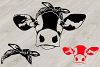 Cow Head whit Bandana SVG, western Farm Milk 828S
