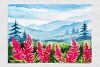 Spring Landscapes. Watercolor. (16169) | Illustrations | Design Bundles