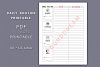 Daily Routine Planner Printable (230732) | Resume Templates | Design ...