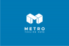Metro - Letter M Logo (523755) | Logos | Design Bundles