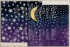 Moons and Stars Digital Paper, Digital Background