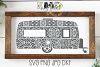 Camper Mandala Svg | RV Camping Trailer Zentangle