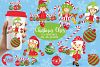 Christmas elves clipart, graphics, illustrations AMB-195 (41265 ...
