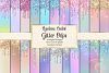 Rainbow Ombre Glitter Drips Digital Paper (267225) | Textures | Design ...
