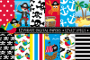 Pirate digital papers, Pirate ship, Pirate patterns, Pirates (85389 ...