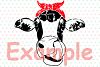 Cow grunge whit bandana show heifer distressed Farm SVG 924s (126175 ...