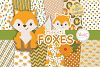 Fox Digital Papers, Fox Clipart, Fall Digital Papers, Forest Creatures ...