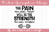 Pain to Strength Svg, Strength Svg, Workout Svg, MotivateSVG