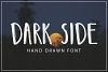 DARK SIDE - hand drawn font (23247) | Script | Font Bundles