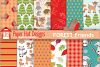 Forest Animals Digital Papers (64437) | Papers | Design Bundles