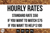 Hourly Rates Mechanic Sign Shirt Decal