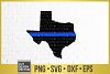 Thin Blue Line Texas SVG (303041) | SVGs | Design Bundles
