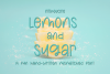 Lemons and Sugar- A Fun Hand-Written Mismatched Font