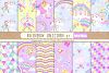 RAINBOW UNICORN digital paper pack