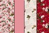 Shabby chic pink roses seamless patterns (133697) | Patterns | Design ...