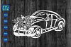 Classic car svg, volkswagen beetle, retro car, vintage car