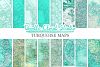 Aqua Vintage Maps digital paper, Turquoise Old World Map, City ...