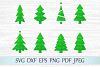 Christmas tree svg bundle, Christmas trees clipart