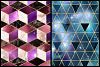 Isometric Galaxy Digital Paper (295013) | Patterns | Design Bundles