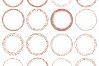 Rose Gold Glitter Frames and Borders PNG Clipart Bundle