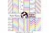 Pastel Rainbow Digital Paper Pack (518621) | Patterns | Design Bundles