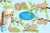 Sleepy Sloths clipart, graphics, illustrations AMB-2200 (35580 ...